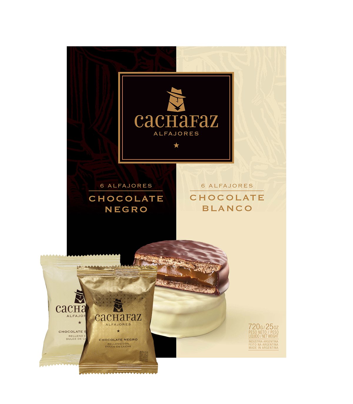 Cachafaz White Chocolate Alfajor filled with Dulce de Leche | GSI ...