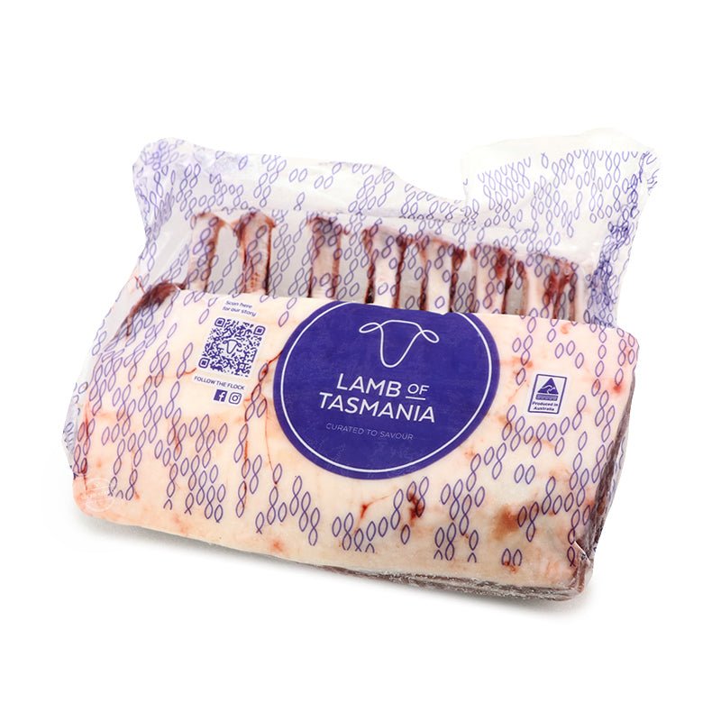 Frozen Lamb Rack, Cap-On Frenched 9 Ribs – Argentina Premium